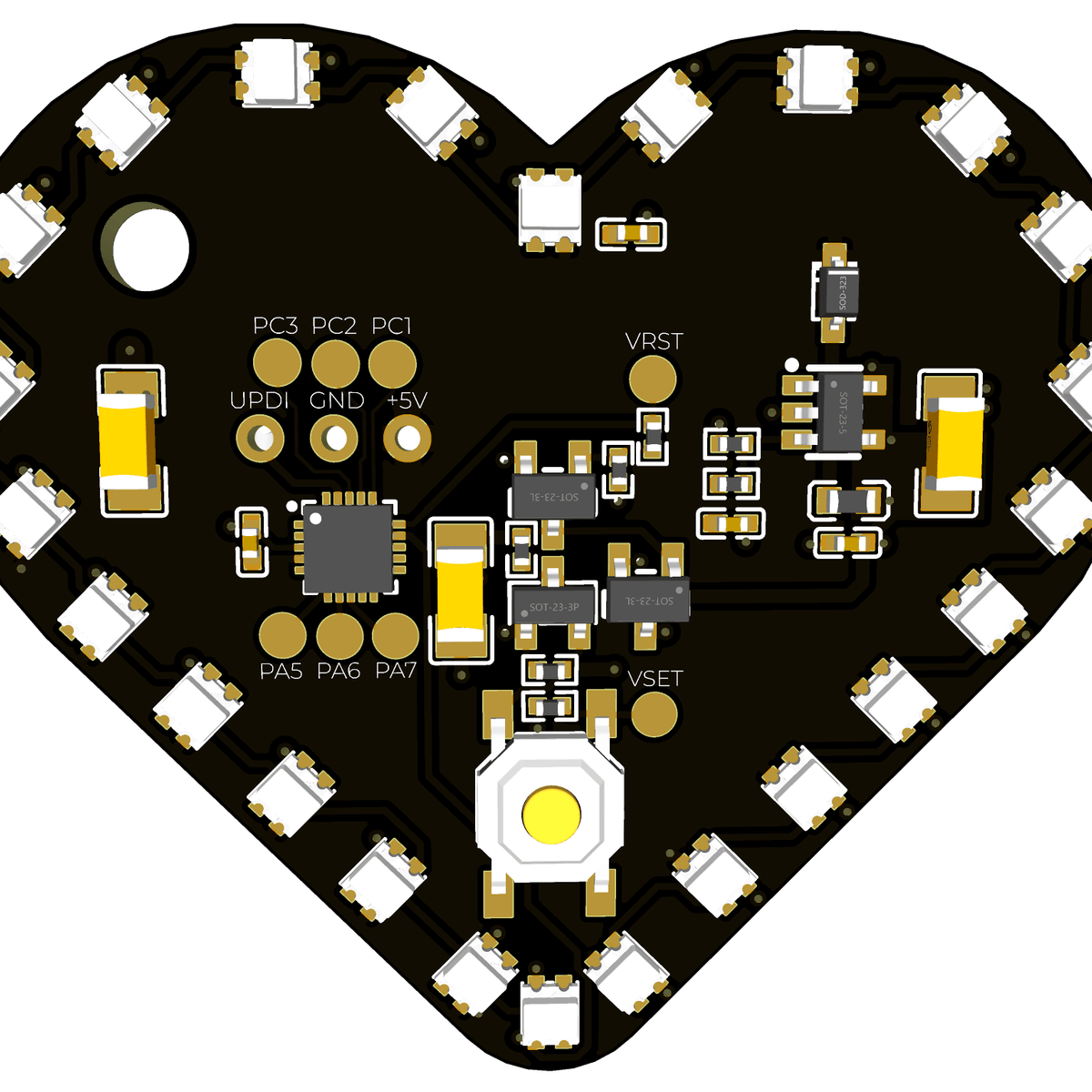 HeartBit V1.1 - LED Heart Present – ROBO CY